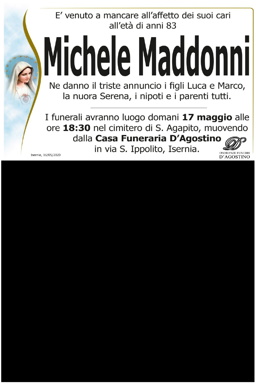 Michele Maddonni - ONORANZE FUNEBRI D'AGOSTINO