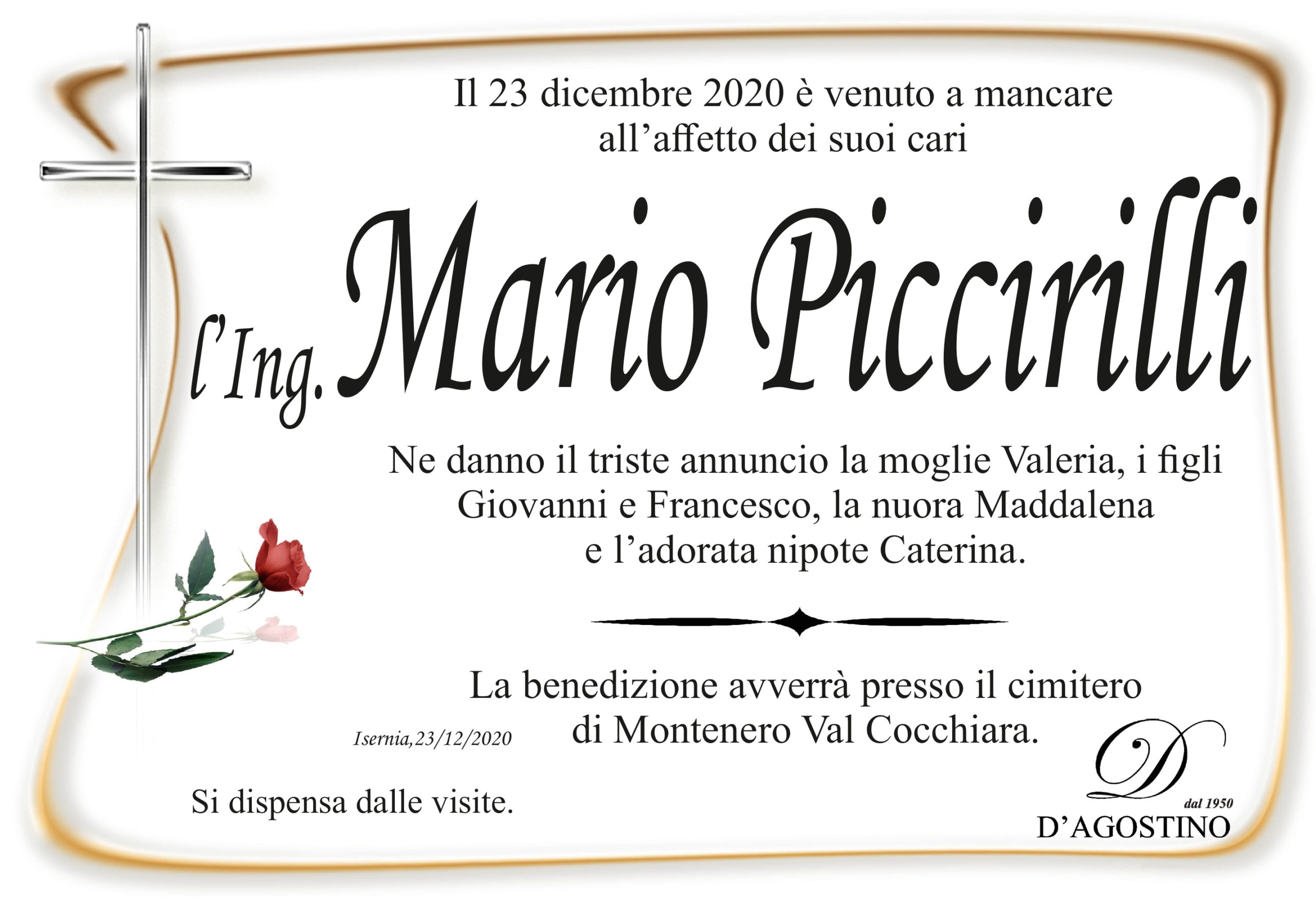 Mario Piccirilli - ONORANZE FUNEBRI D'AGOSTINO